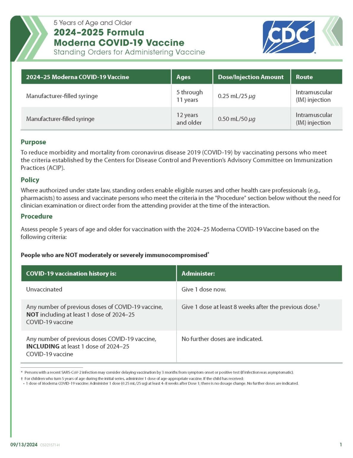 Clinical Resources: Standing Orders Templates | Immunize.org