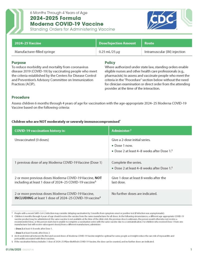 Clinical Resources: Standing Orders Templates | Immunize.org