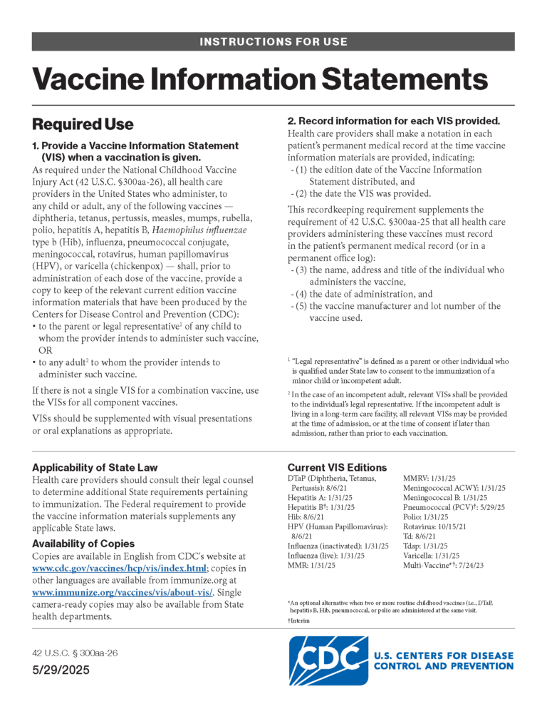 Clinical Resources: Documenting Vaccination | Immunize.org