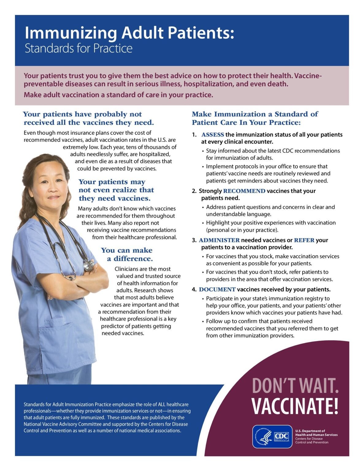 Clinical Resources: Adult Vaccination | Immunize.org